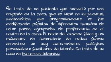 Angiofibromas de la esclerosis tuberosa. Tratamiento con dermoabrasión ...