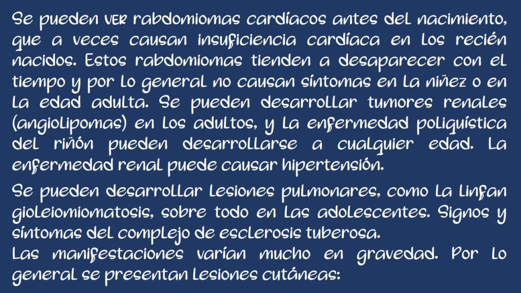 Angiofibromas de la esclerosis tuberosa. Tratamiento con dermoabrasión ...